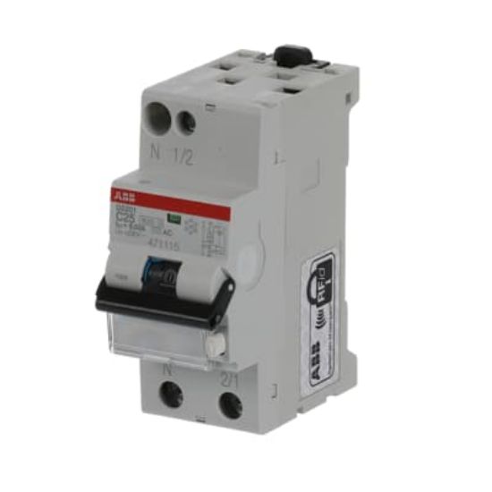 CB chống giật ABB DS201 C25 AC30-L 1P+N 25A 6kA 30mA