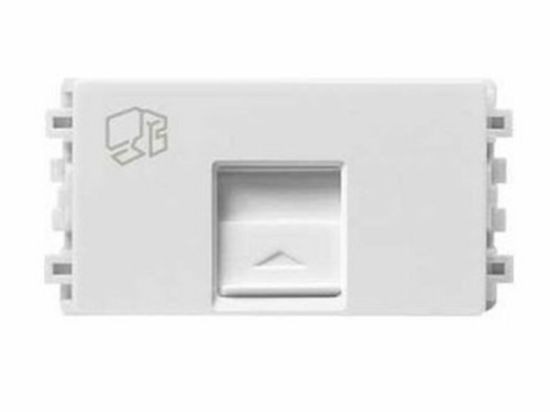 8431SRJ6V_WE_G19 - Hạt Ổ Cắm Mạng RJ6 Cat6e Size S Màu Trắng